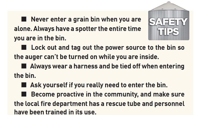 Grain bin safety